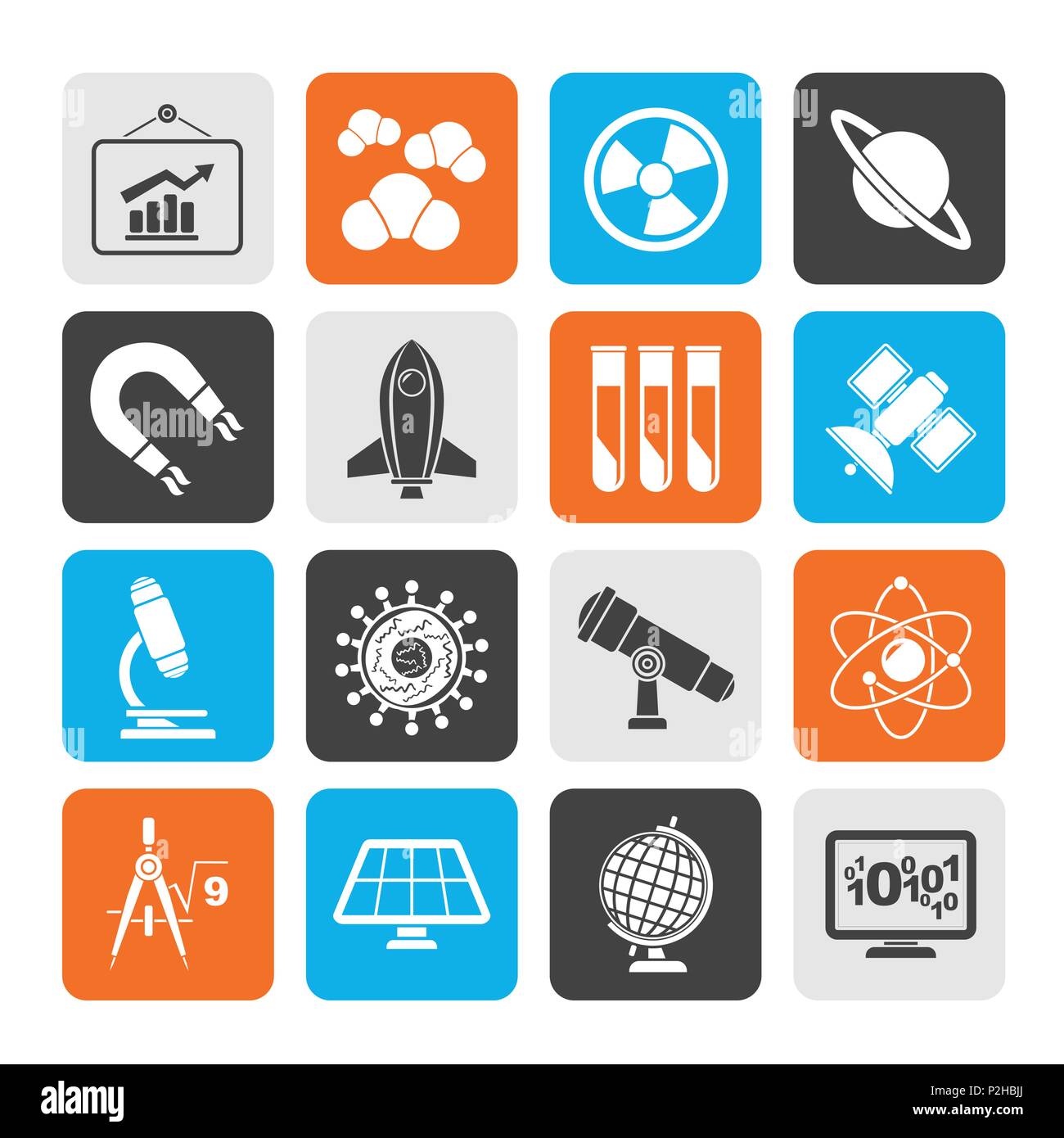 Silhouette microscope Cut Out Stock Images & Pictures - Alamy