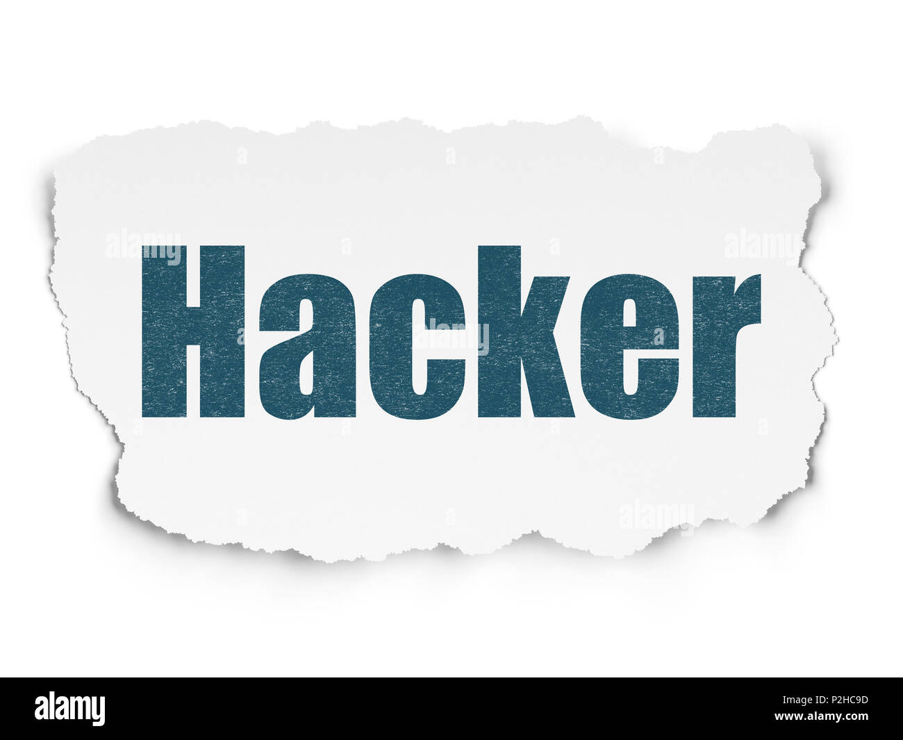 Privacy concept: Hacker on Torn Paper background Stock Photo - Alamy