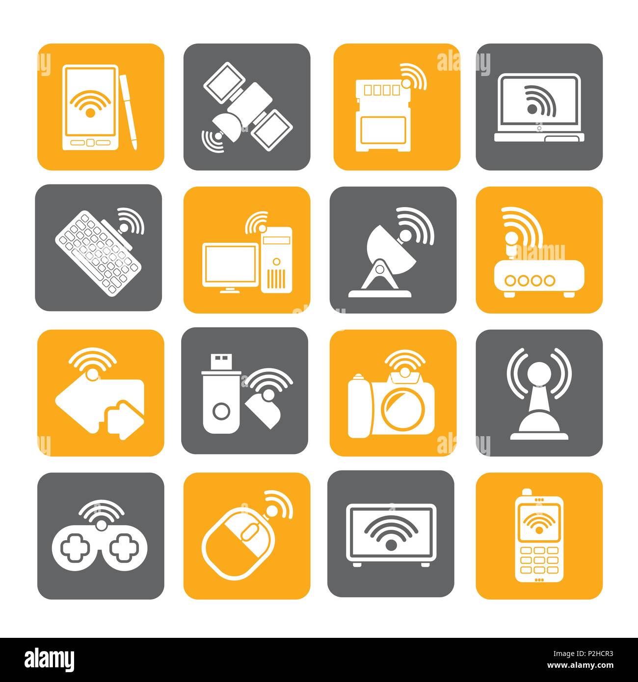 Mobile satellite communications Stock Vector Images - Alamy