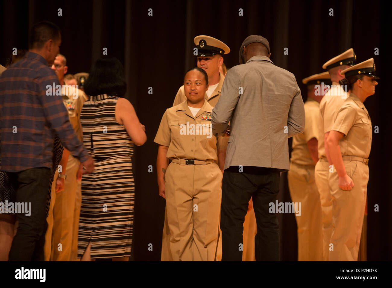 U.S. Navy HM3 Melodee Cofie gets pinned to the rank of Chief Petty ...