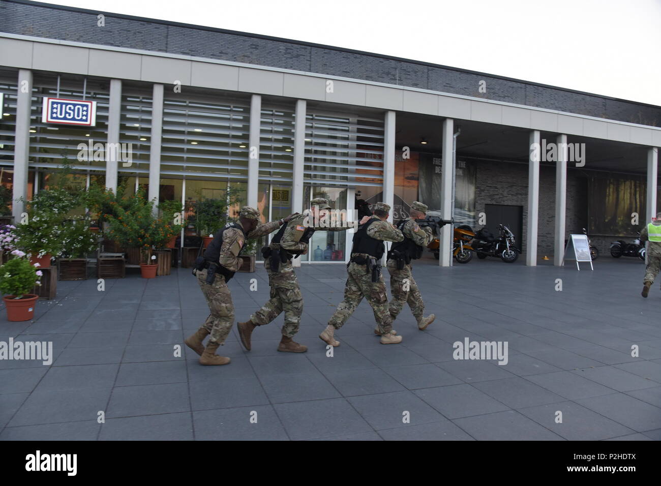 U.S. Army Military Police (MP) with the 18th MP Brigade, in Wiesbaden ...