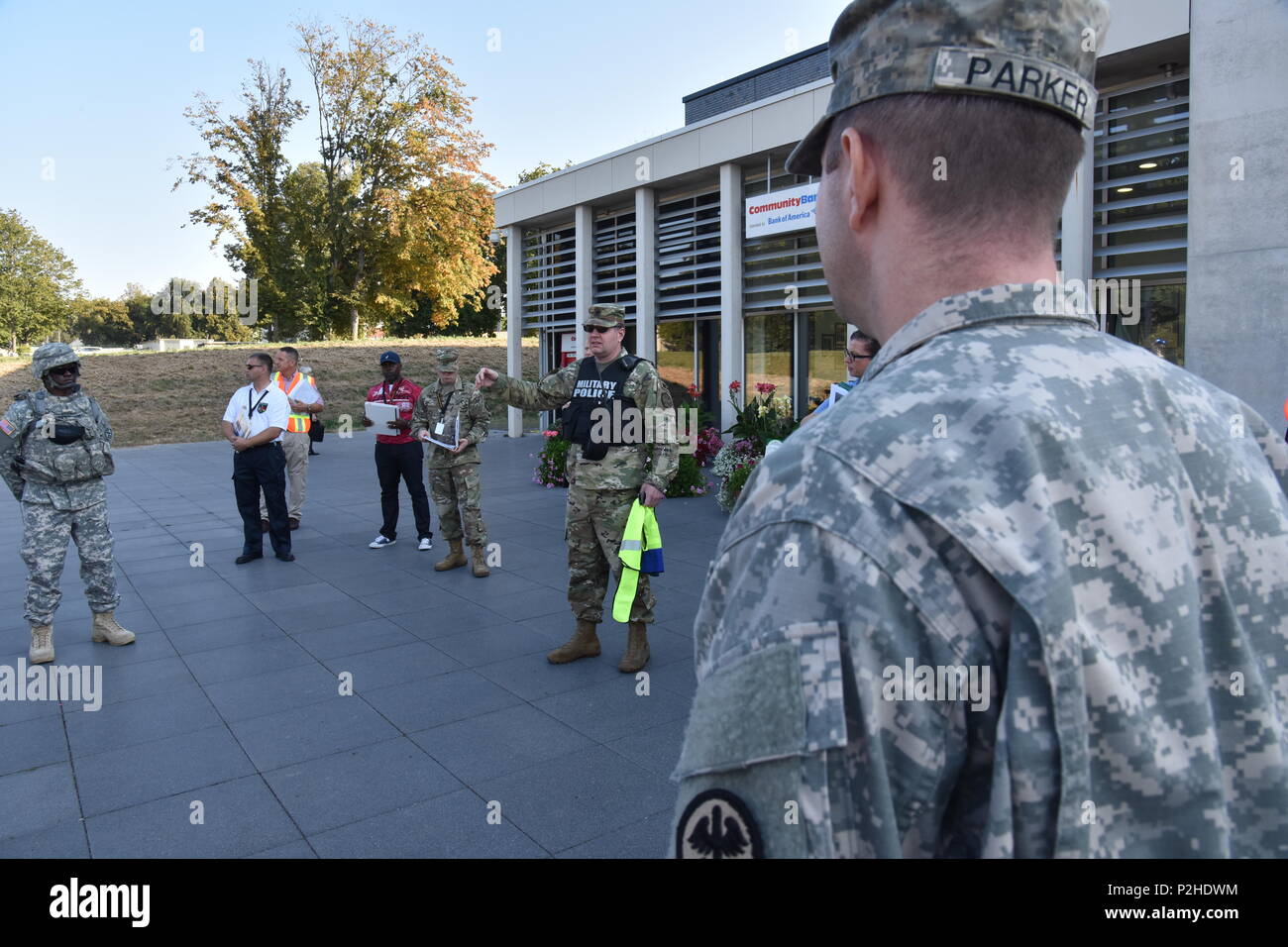 U.S. Army Garrison Wiesbaden's exercise on Sept. 14, 2016, focusing on ...