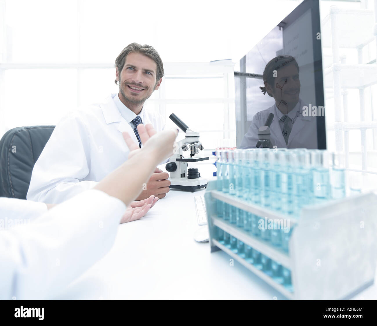 Bacteria are tested hi-res stock photography and images - Alamy