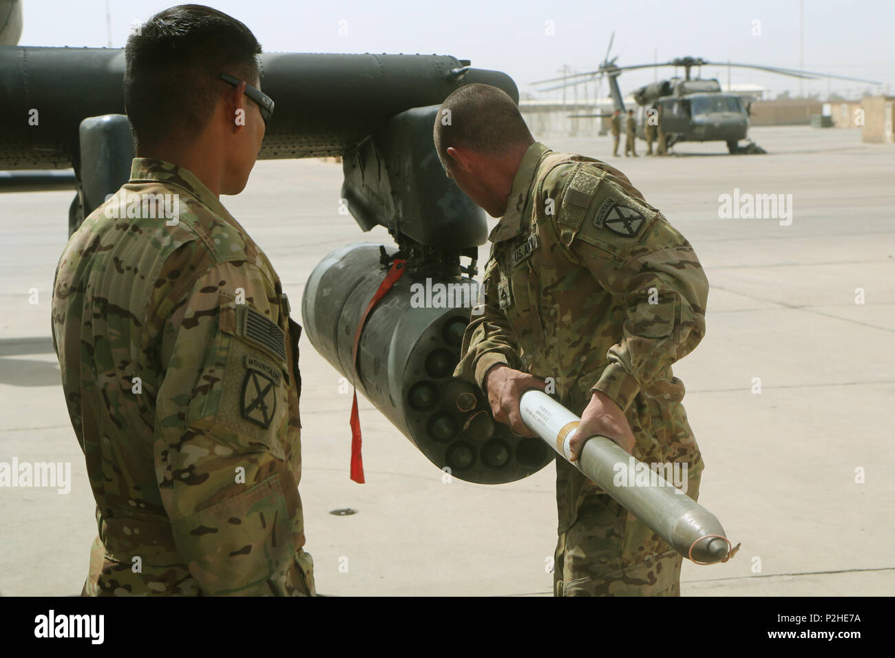 U.S. Army Pfc. Jazel Yadao, AH-64 Apache attack helicopter repairer ...
