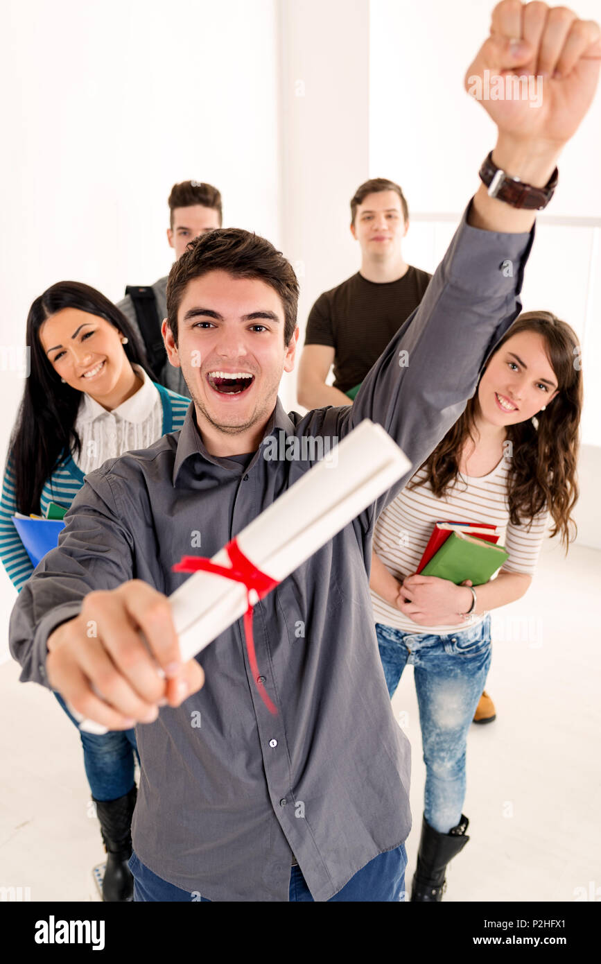 Raised fist girl hi-res stock photography and images - Alamy