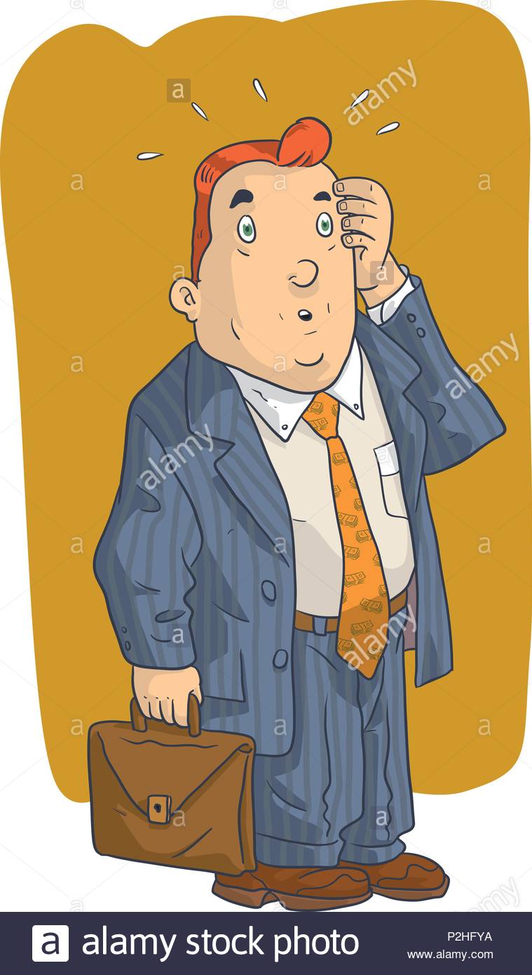 Cartoon Worried Man Stock Photos & Cartoon Worried Man Stock Images - Alamy