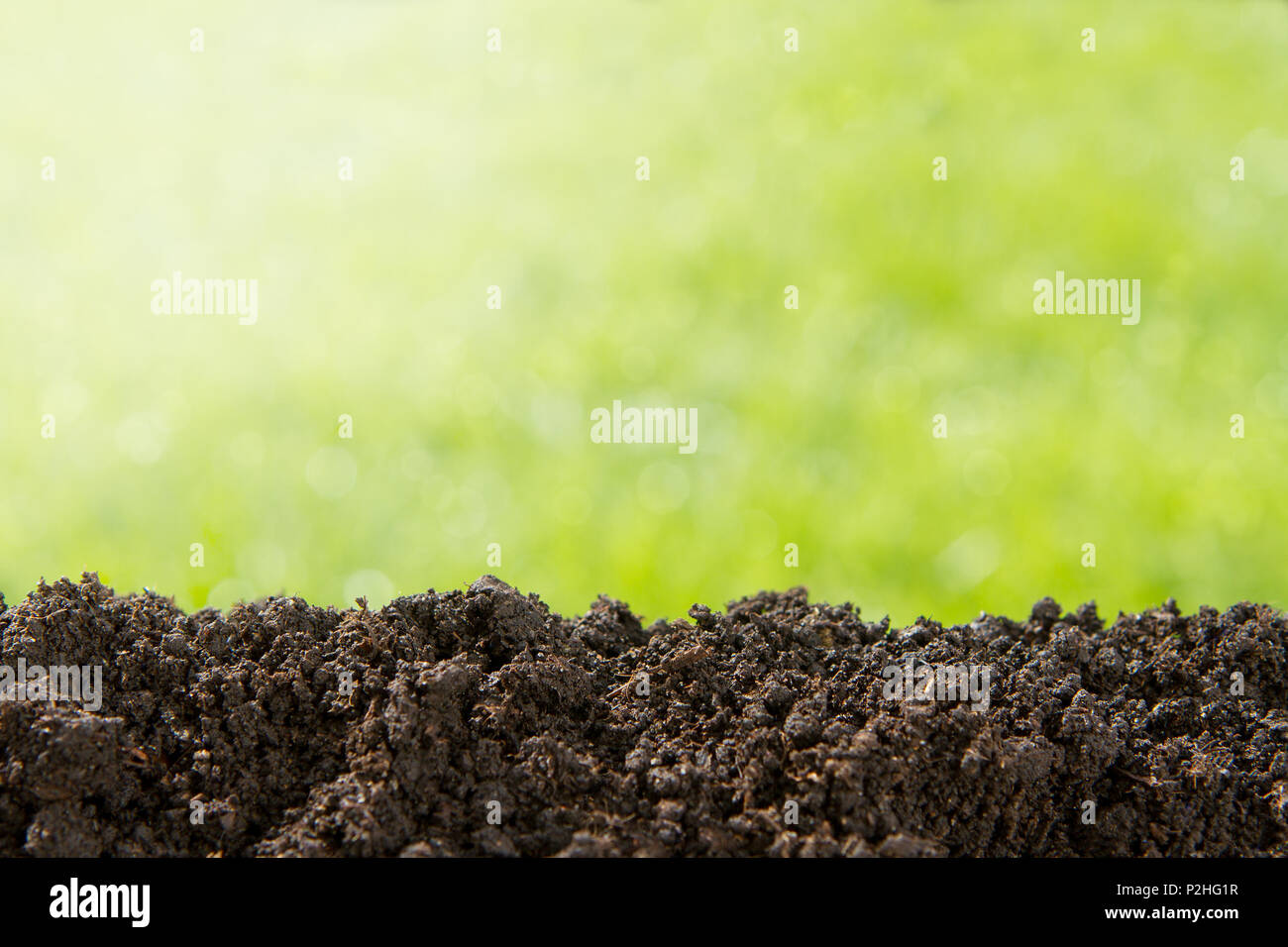 Empty pile of soil with copy space Stock Photo - Alamy