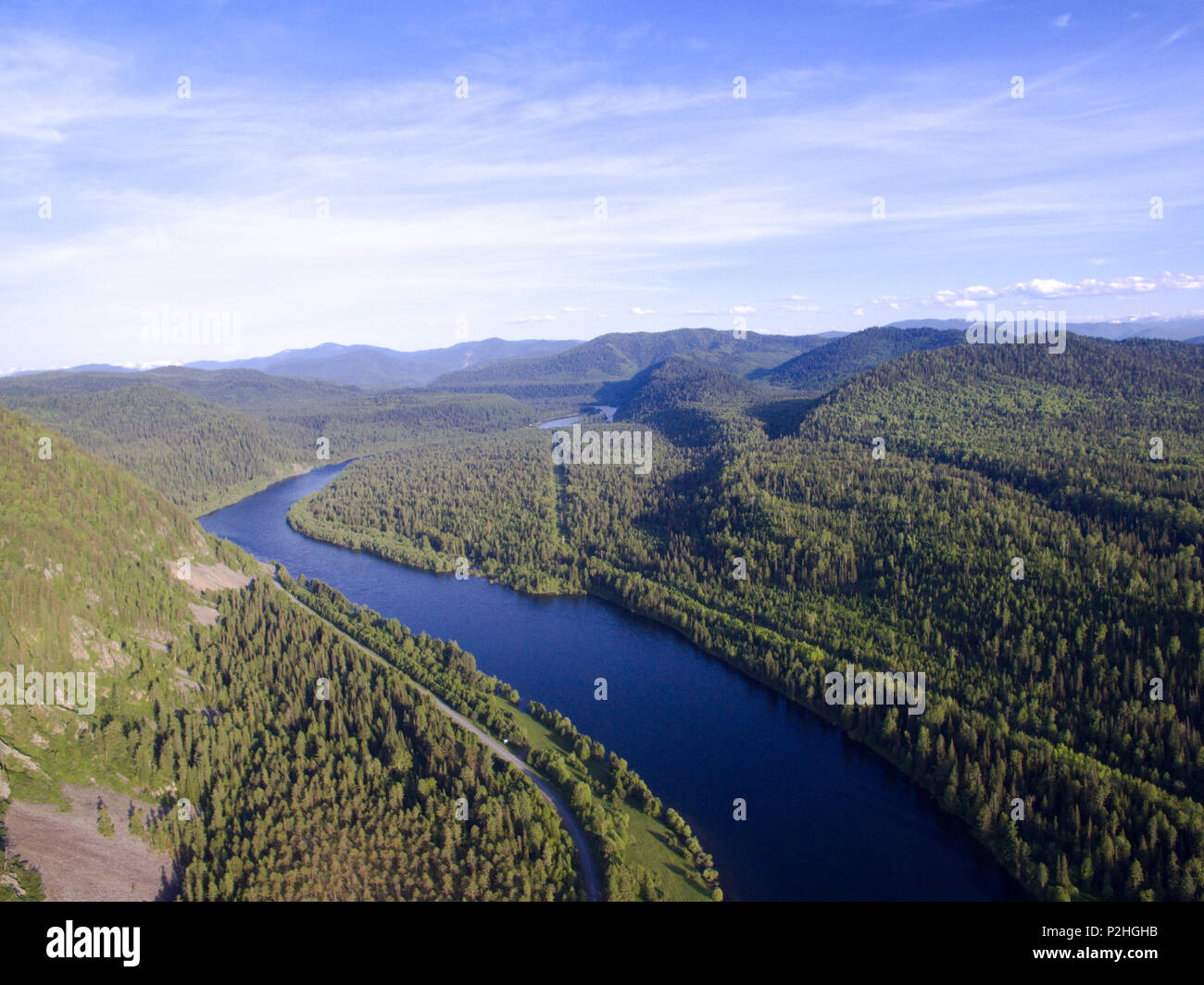 Altay Republic river and nature Stock Photo - Alamy