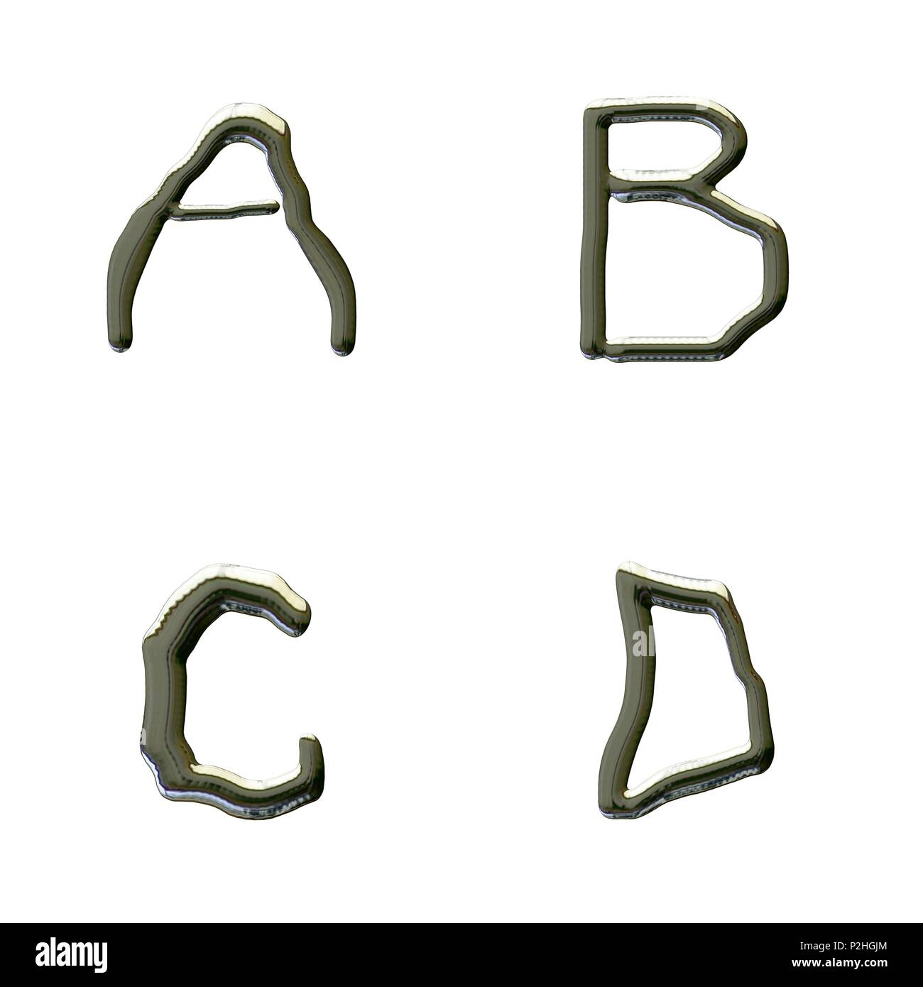 Liquid metal alphabet hi-res stock photography and images - Alamy