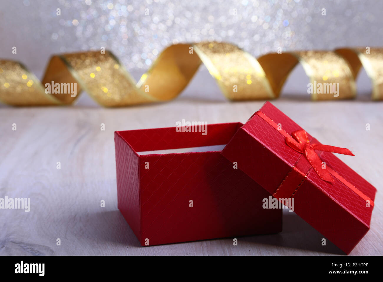 Open gift box, isolated on the white background Stock Photo - Alamy