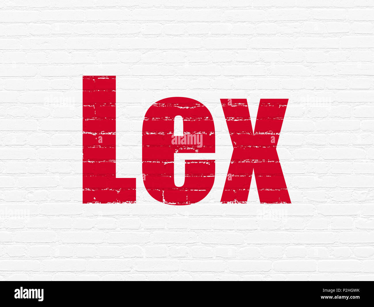 Law concept: Lex on wall background Stock Photo - Alamy