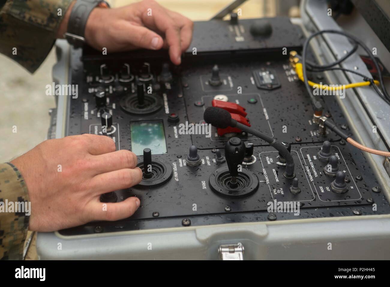 During improvised explosive device training at Camp Davis Mcolf, North ...