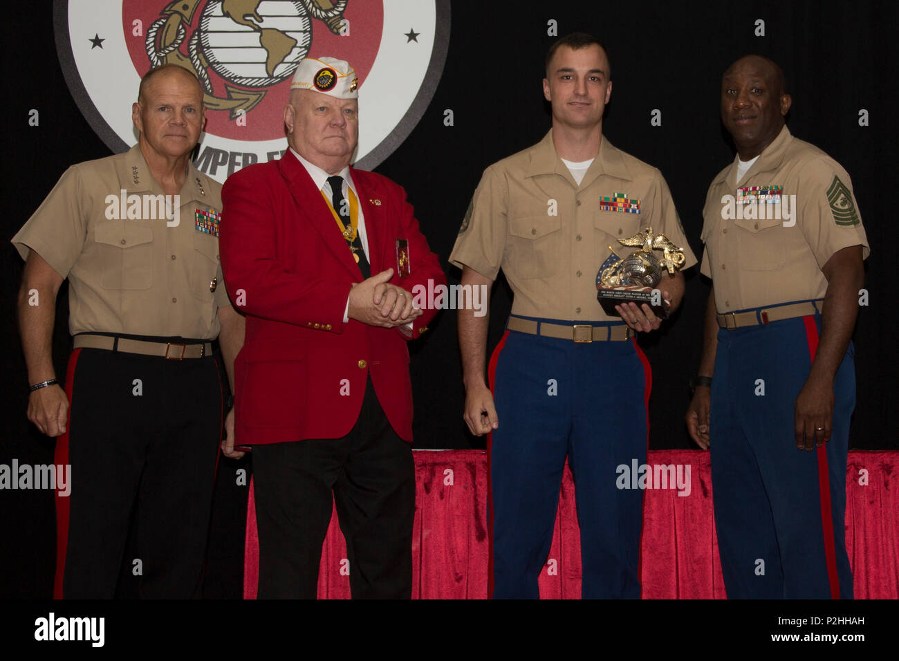 From left, Commandant of the Marine Corps Gen. Robert B. Neller ...