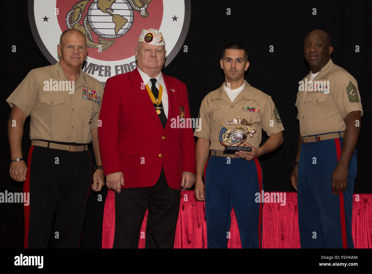 From left, Commandant of the Marine Corps Gen. Robert B. Neller ...