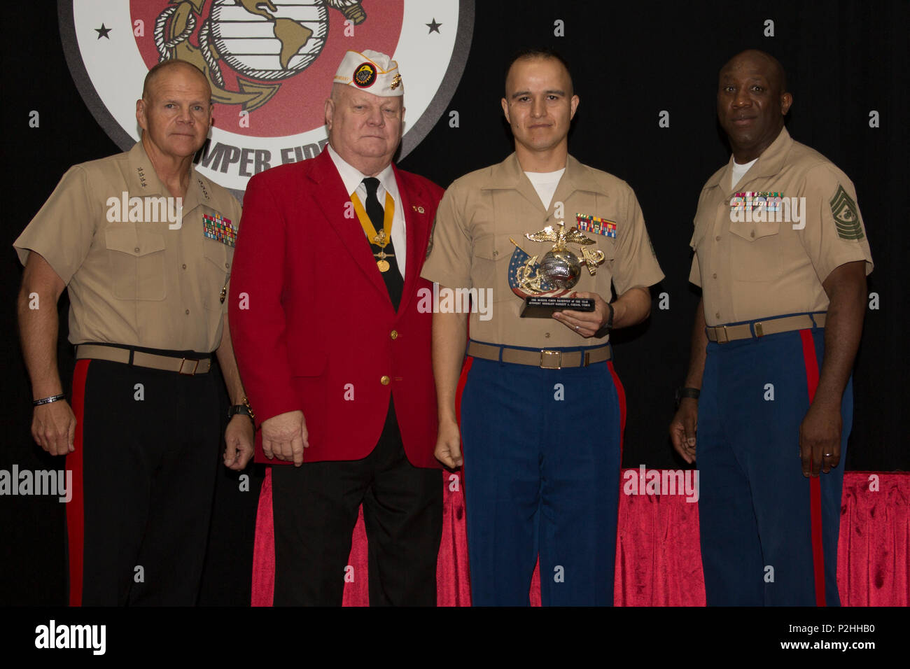 From left, Commandant of the Marine Corps Gen. Robert B. Neller ...