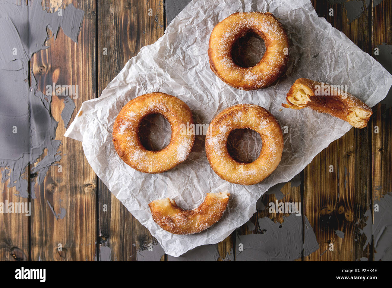 Puff pastry donuts cronuts Stock Photo - Alamy