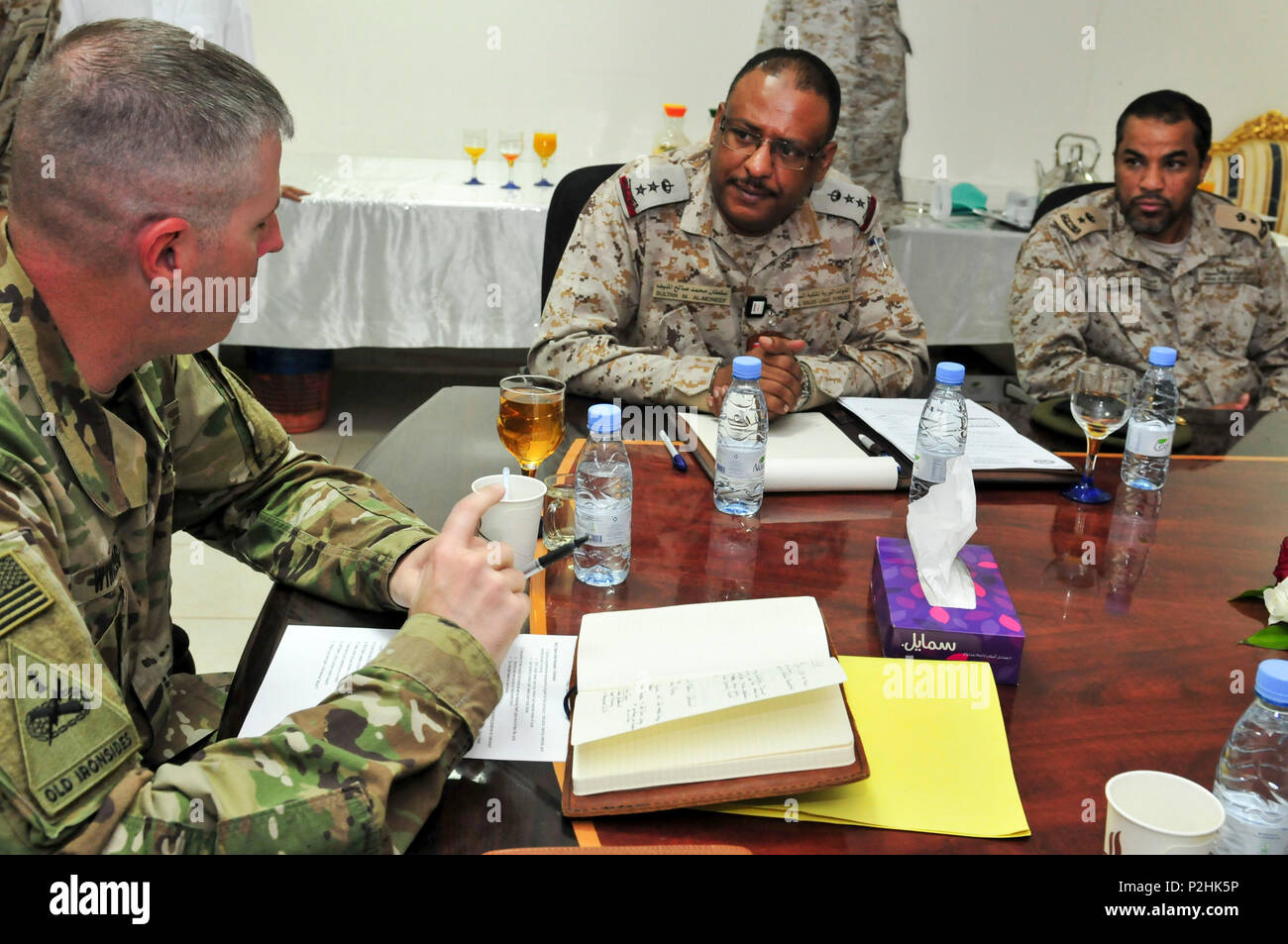 Capt. Richard Winkels, U.S. Army Central music liaison officer and Col ...