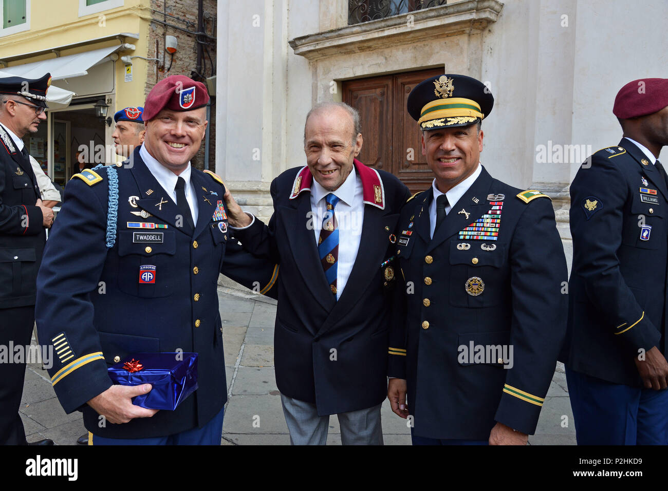 From left, Lt. Colonel Edward S. Twaddell, Deputy Commanding Officer ...