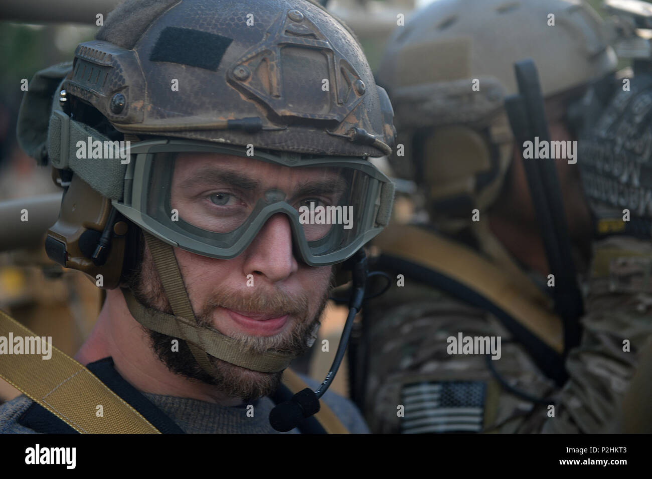 Jay Bennett, a journalist with Popular Mechanics prepares to ...