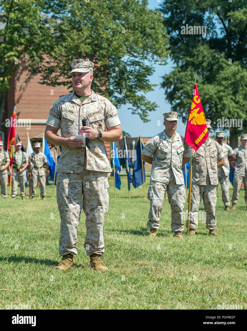 U.S. Marine Corps Capt. John Irwin, commanding officer (CO) of ...