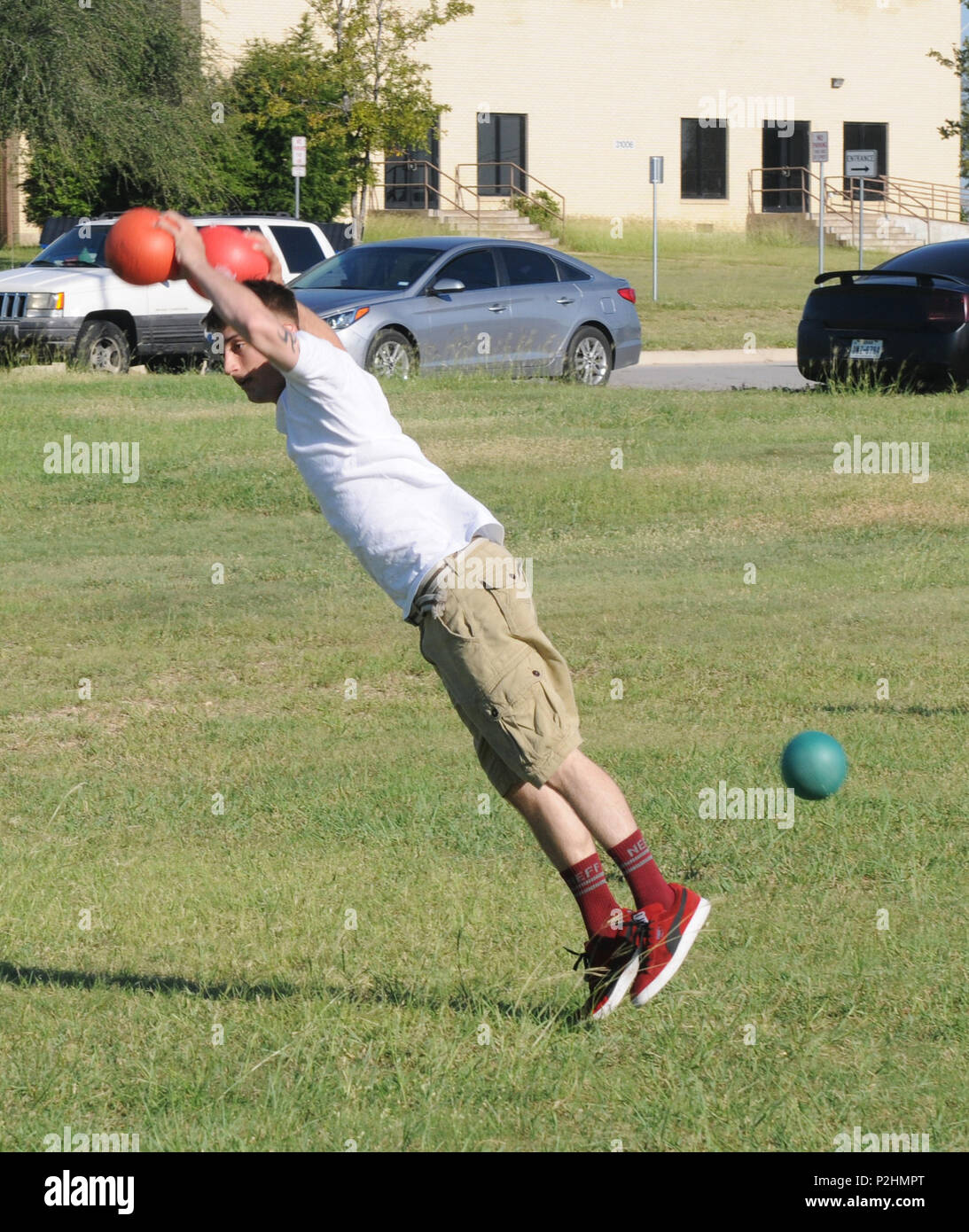 Spc. Conner Mathews of Alton, Illinois, a howitzer section gunner ...