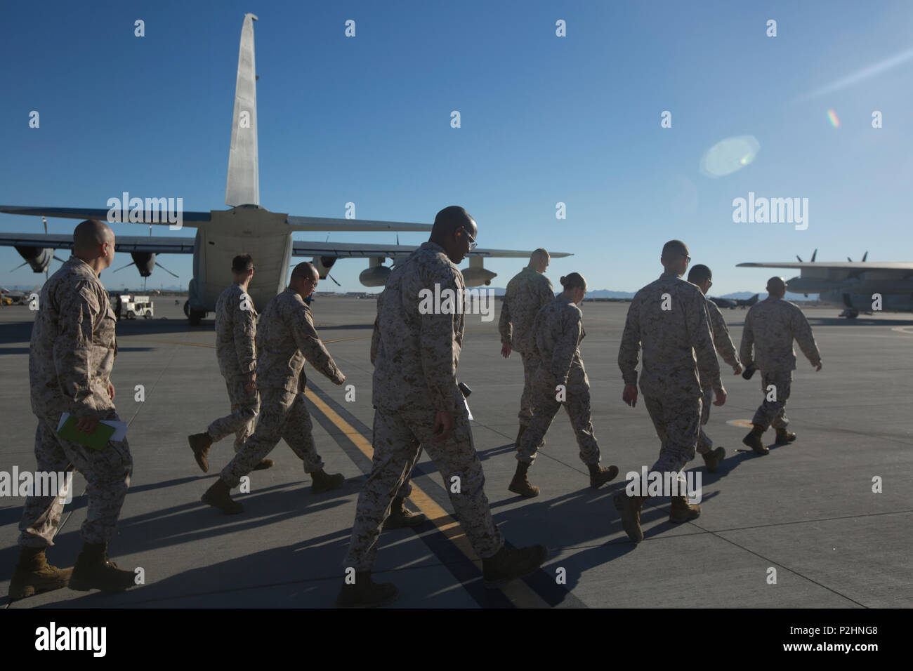 U.S. Marines attending Weapons Tactics Instructor Course (WTI) conduct ...