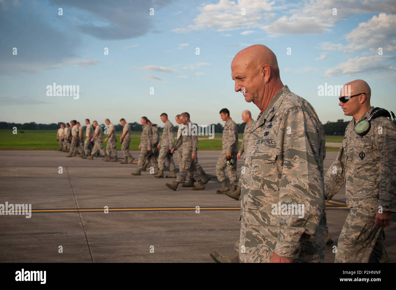 Col. Jay Johnson, 403rd Maintenance Group commander and Maj. Brian ...