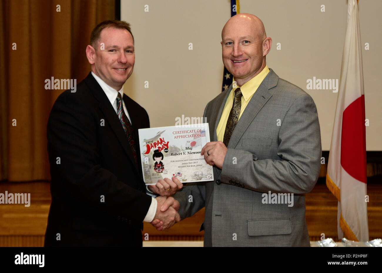 Col. Travis Rex, the 35th Fighter Wing vice commander, and Misawa City ...