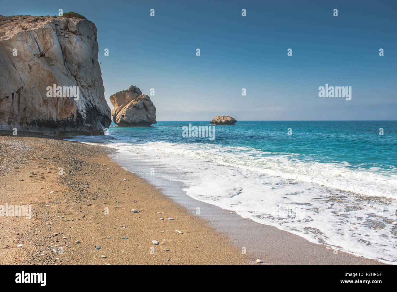 Sea beach landscape with a limestone cliff Stock Photo - Alamy