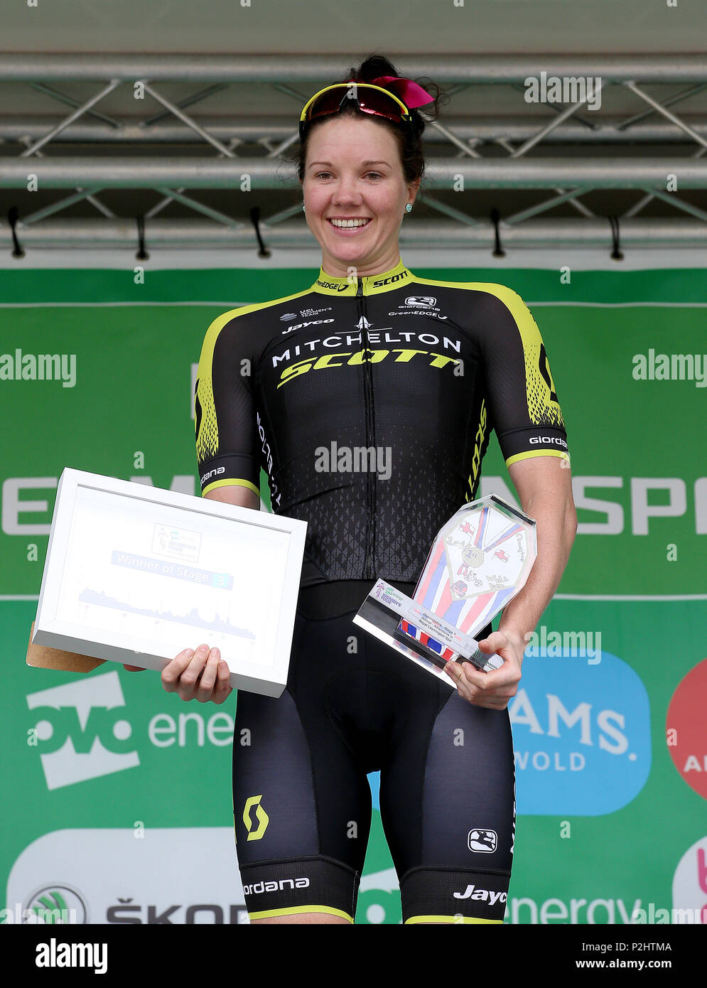 Mitchelton scotts sarah roy celebrates winning hi-res stock photography ...