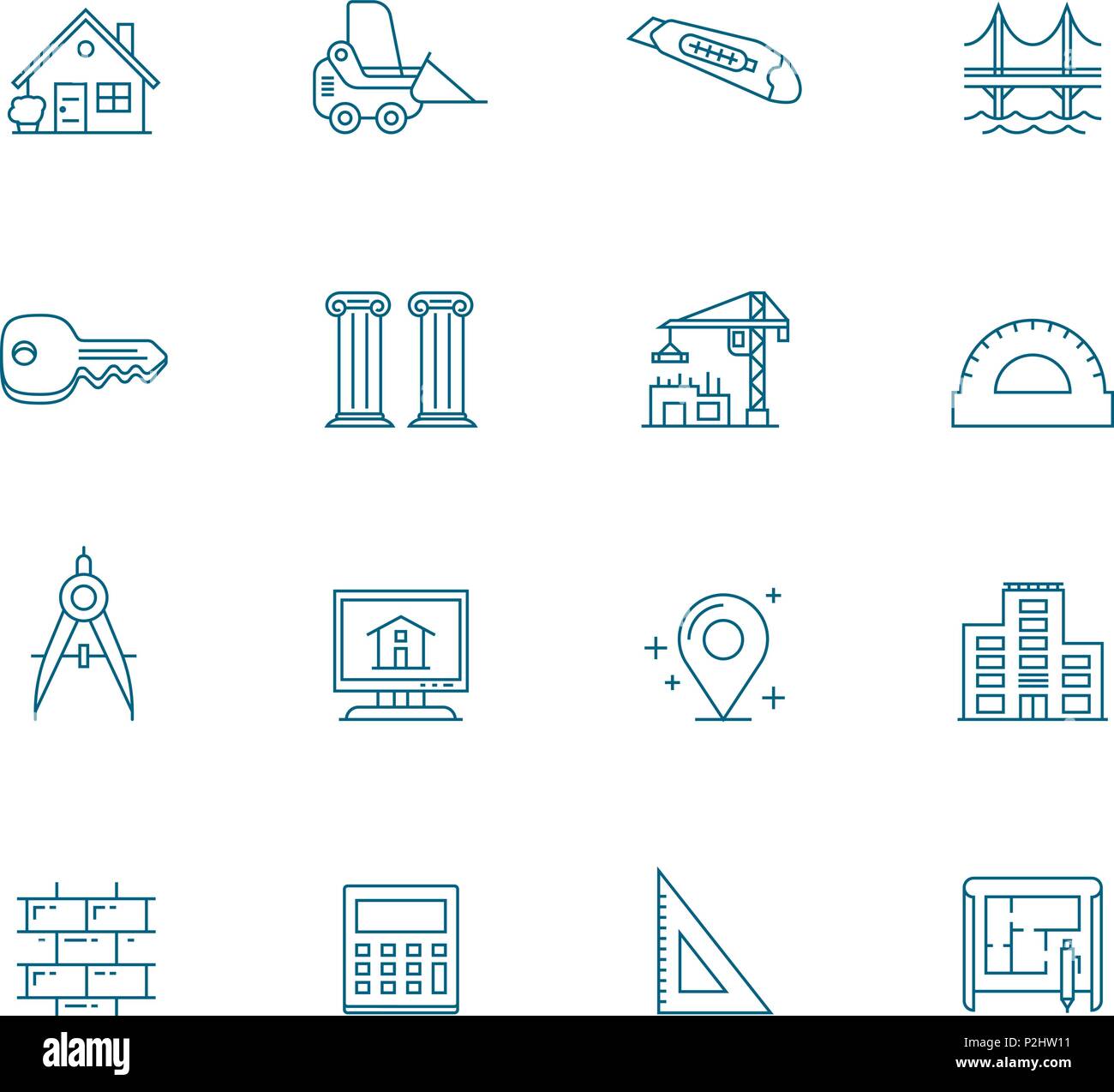 Architecture planning calculator Stock Vector Images - Alamy