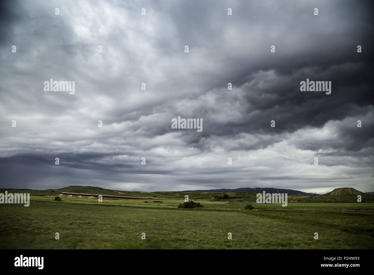 Storm in the field, detail of rain clouds Stock Photo - Alamy