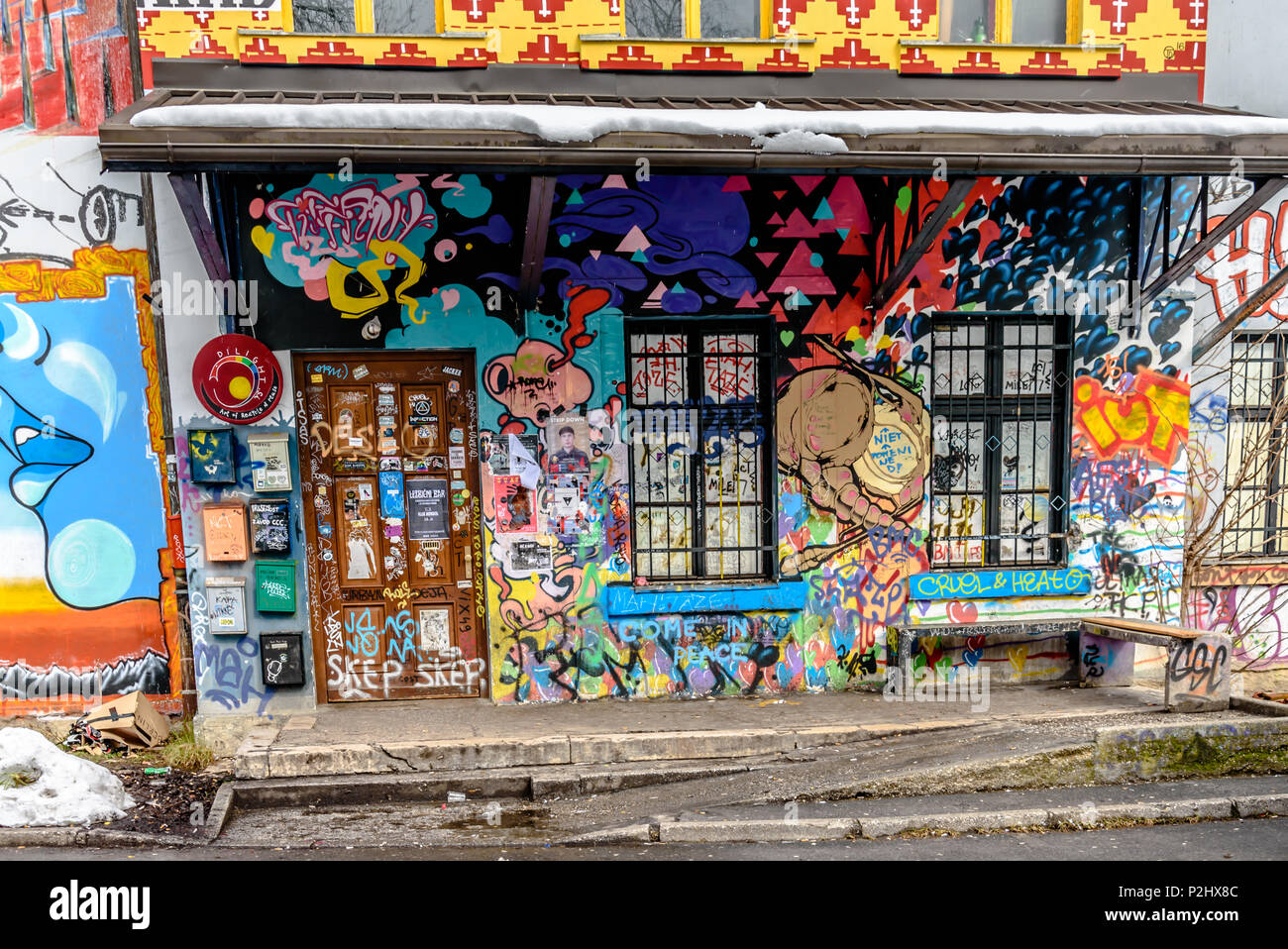 Metelkova Art Center Stock Photo - Alamy