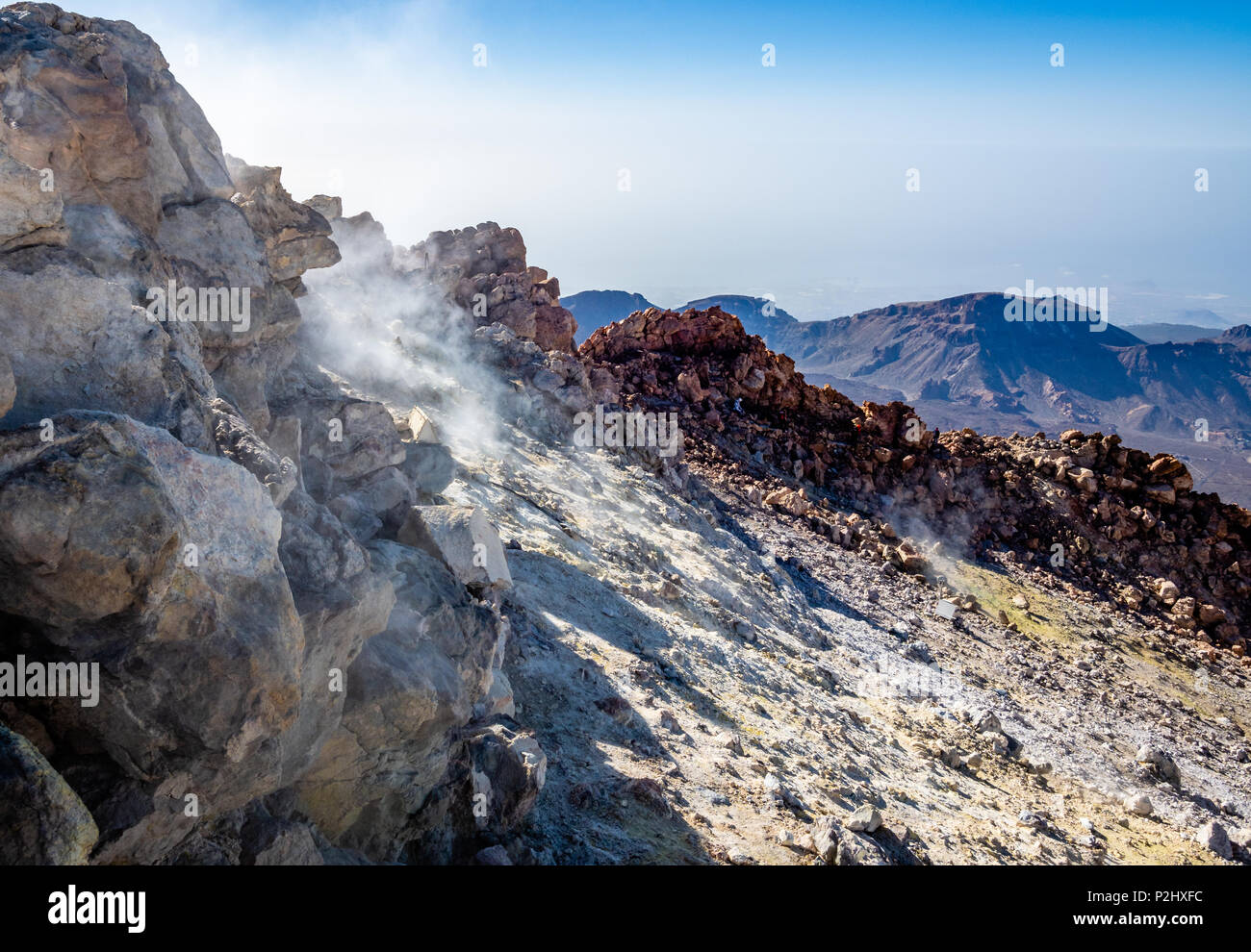 Mount active volcano on island hi-res stock photography and images - Alamy