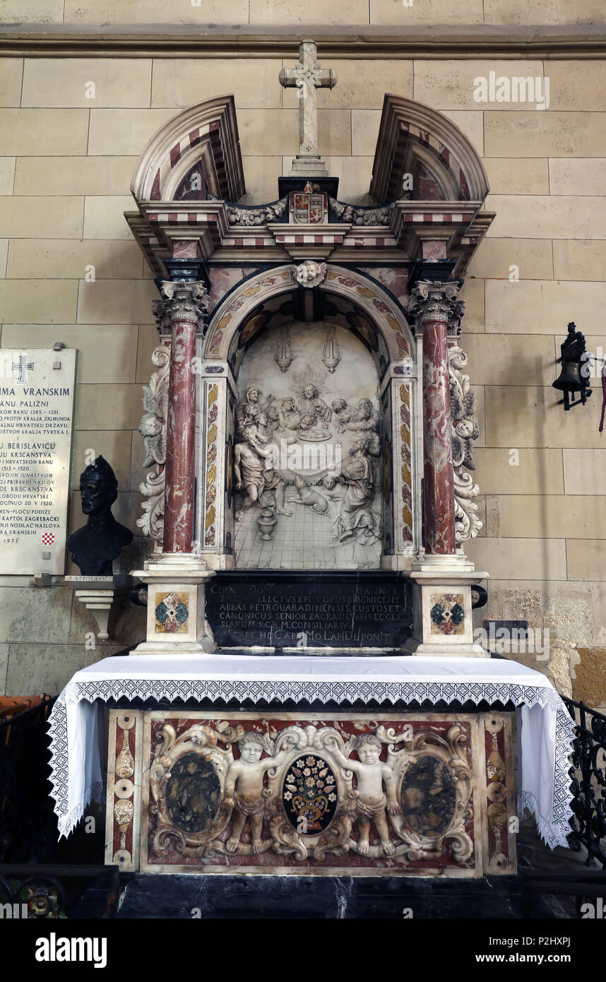 Altar of the Last Supper in Zagreb cathedral dedicated to the ...