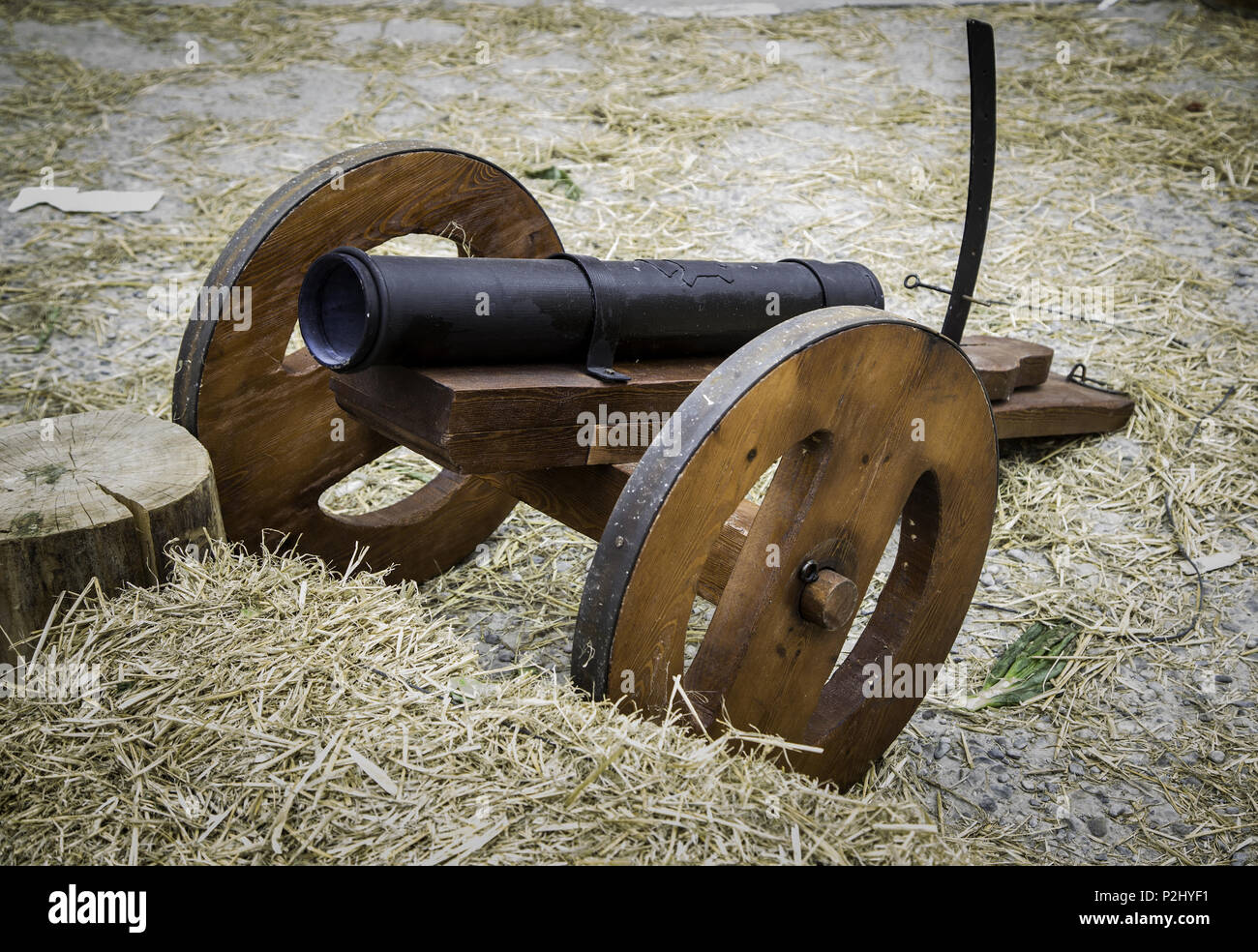 Old war cannon, detail of firearm Stock Photo - Alamy