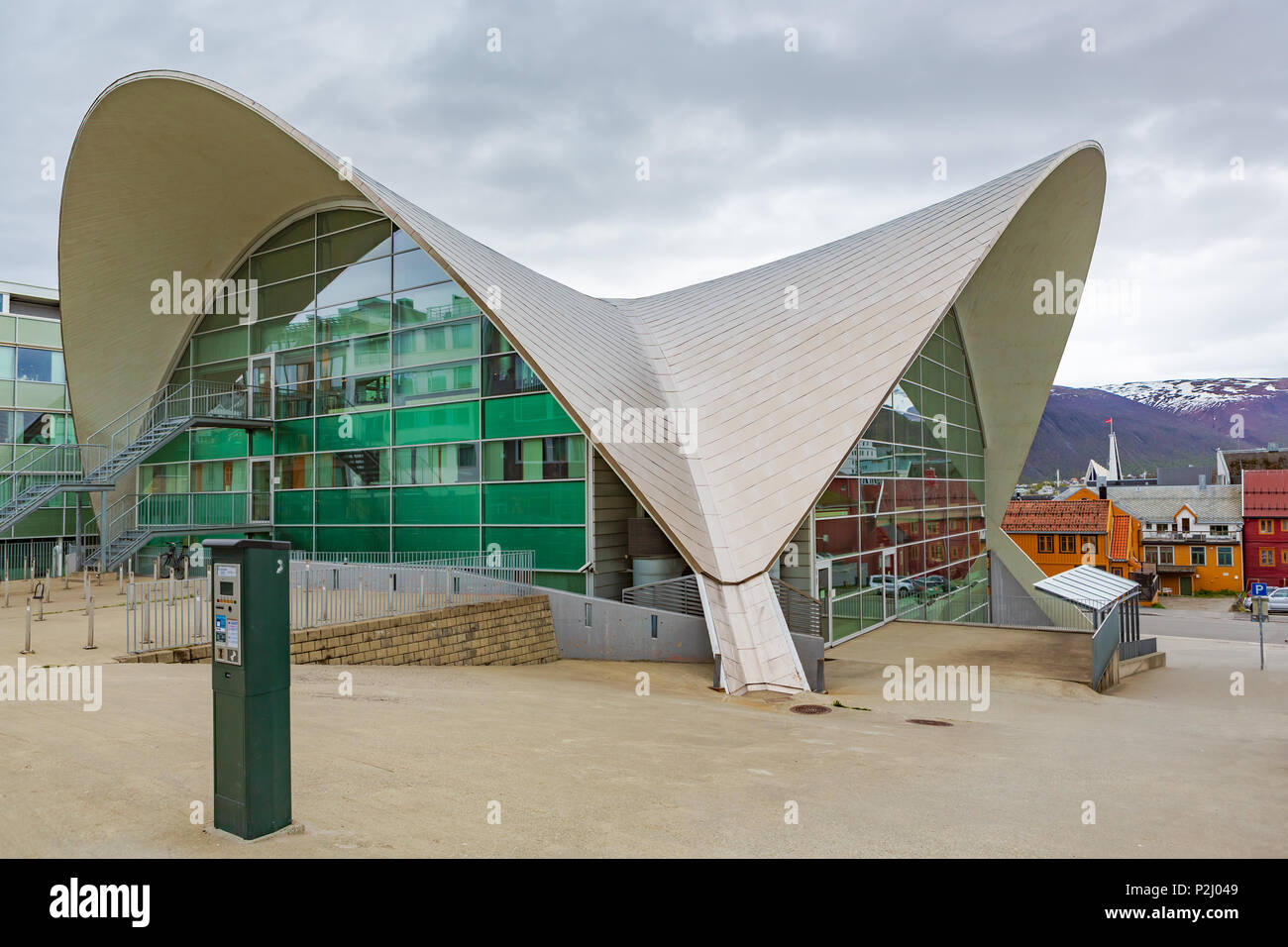 TROMSO, NORWAY - CIRCA MAY, 2018: The Tromso Library and City Archive ...