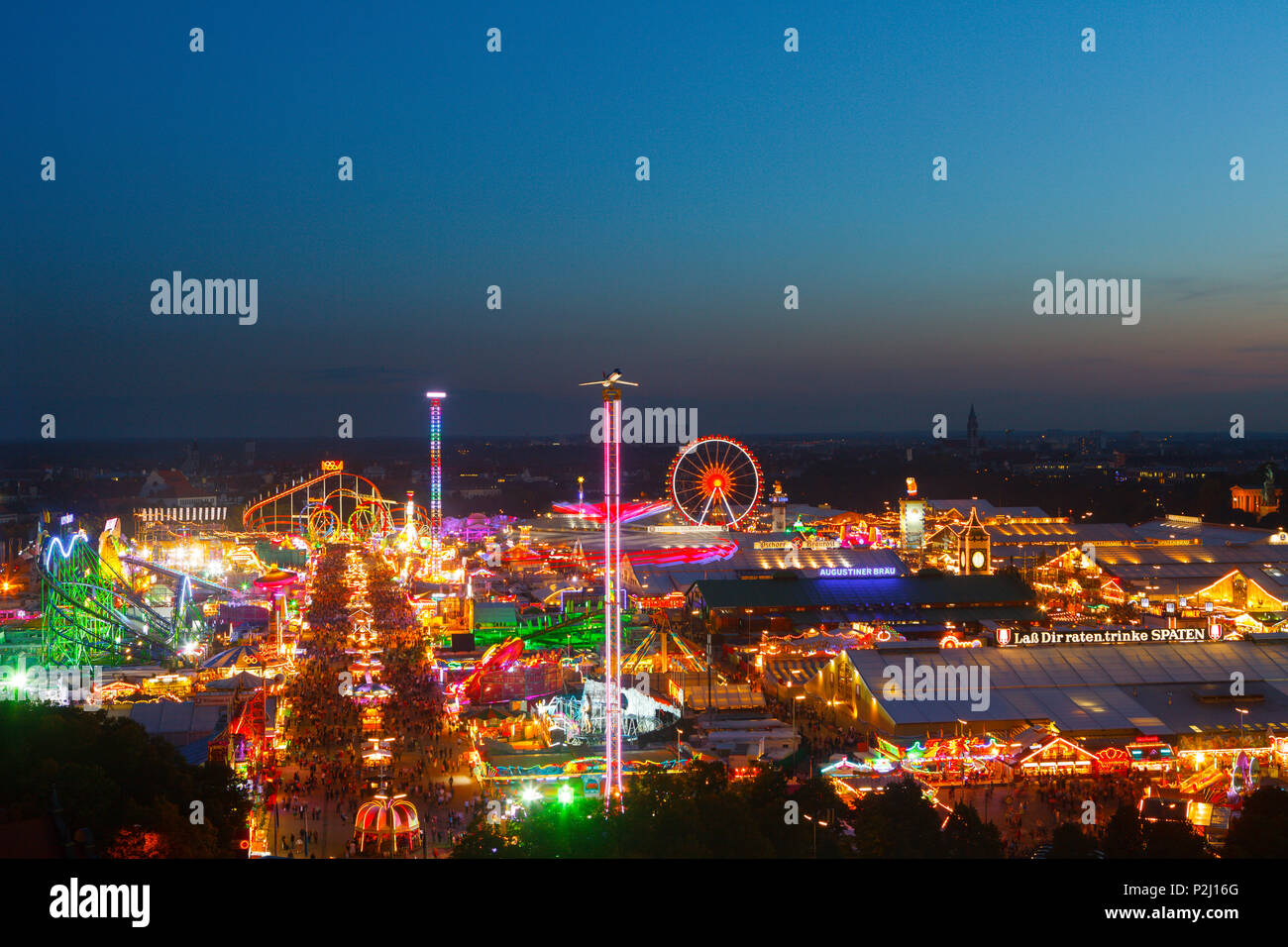 Oktoberfest munich beer tent hi-res stock photography and images - Alamy