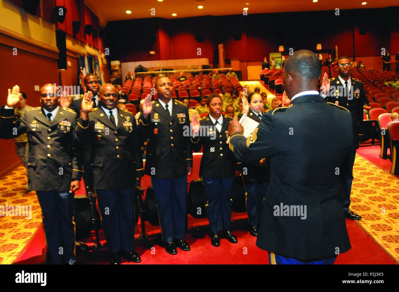 Soldiers recite the Noncommissioned Officer Charge during proceedings ...