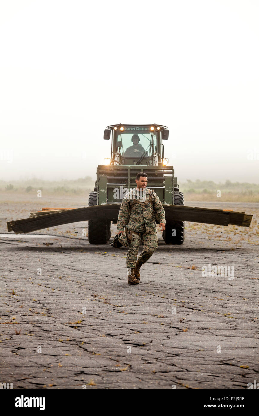 U.S. Marine Corps Gunnery Sgt. Daniel Sanchez, a drafter and surveyor ...