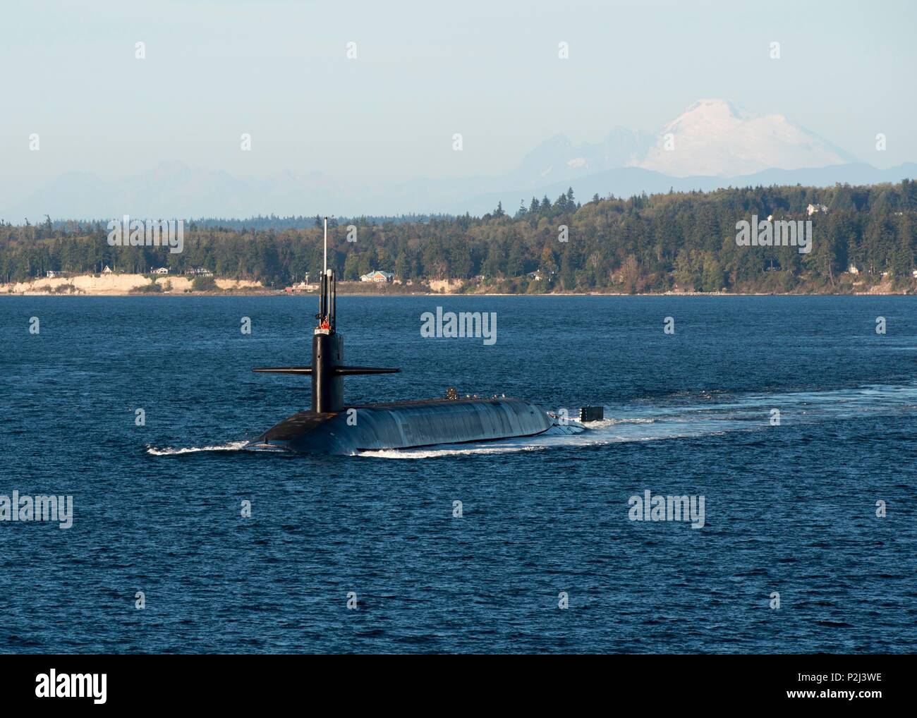 PUGET SOUND, Wash. (Sept. 28, 2016) The Gold Crew of the Ohio-class ...
