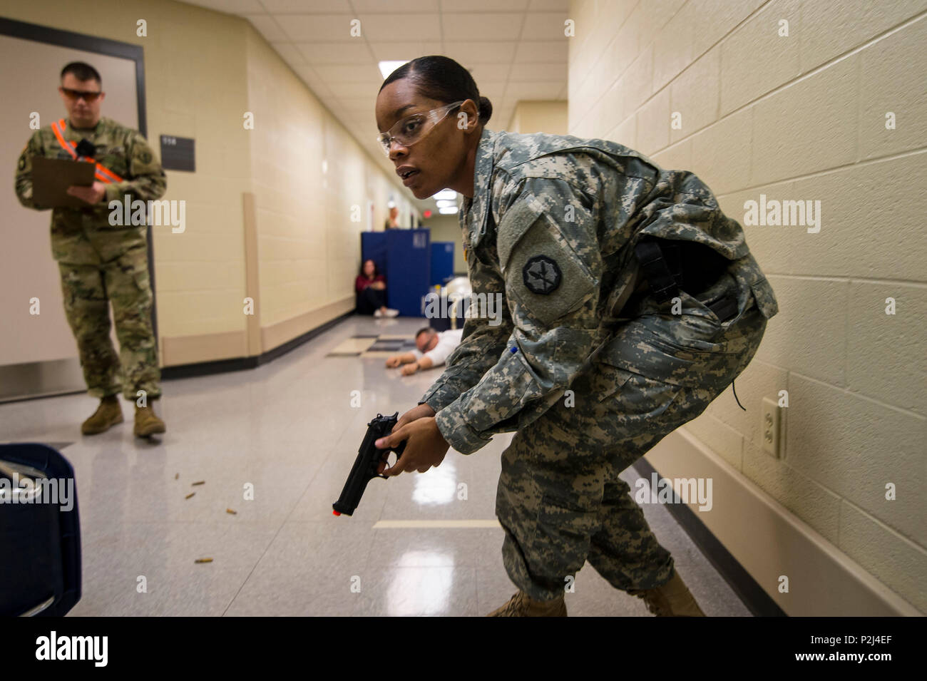 Spc. Megan Barrett, a U.S. Army Reserve military police Soldier with ...