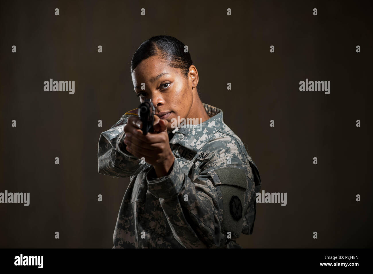 Spc. Megan Barrett, a U.S. Army Reserve military police Soldier with ...