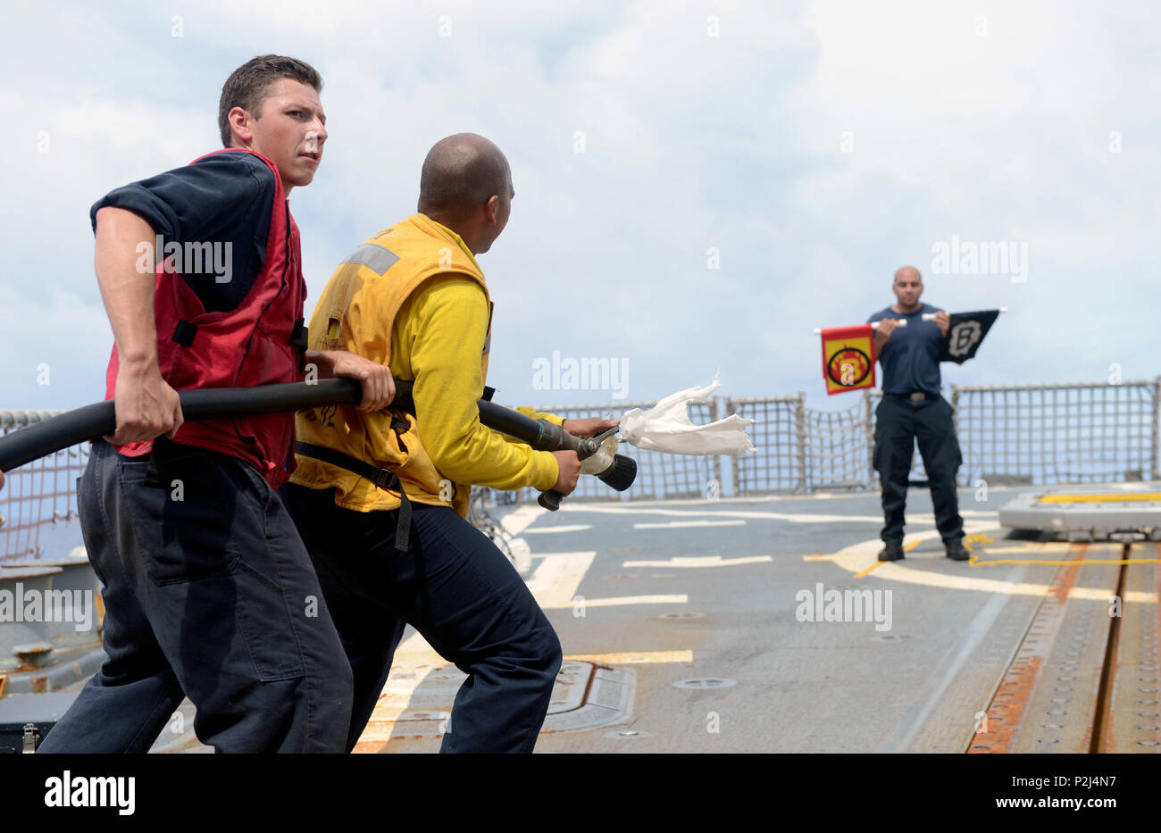 160928-N-YU572-186 PHILIPPINE SEA (Sep. 28, 2016) Damage Controlman ...