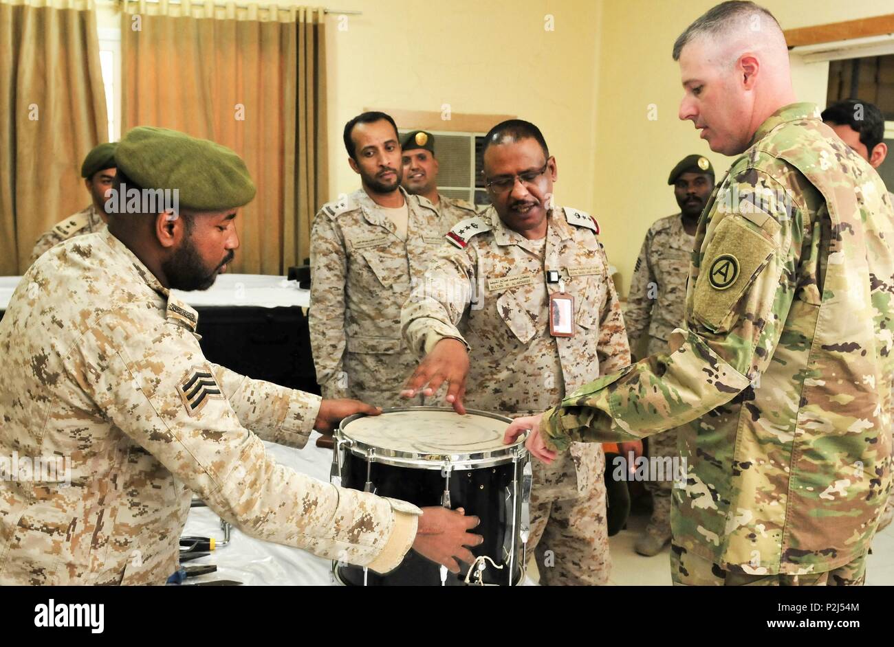 Col. Sultan M. Al Moneef, director of the Royal Saudi Land Forces music ...