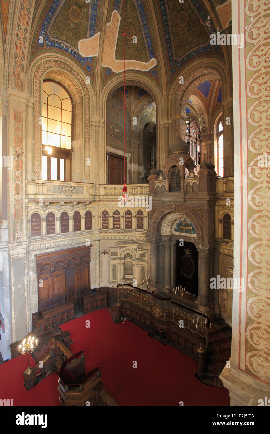 Czech Republic, Plzen, Pilsen, Great Synagogue, interior Stock Photo ...