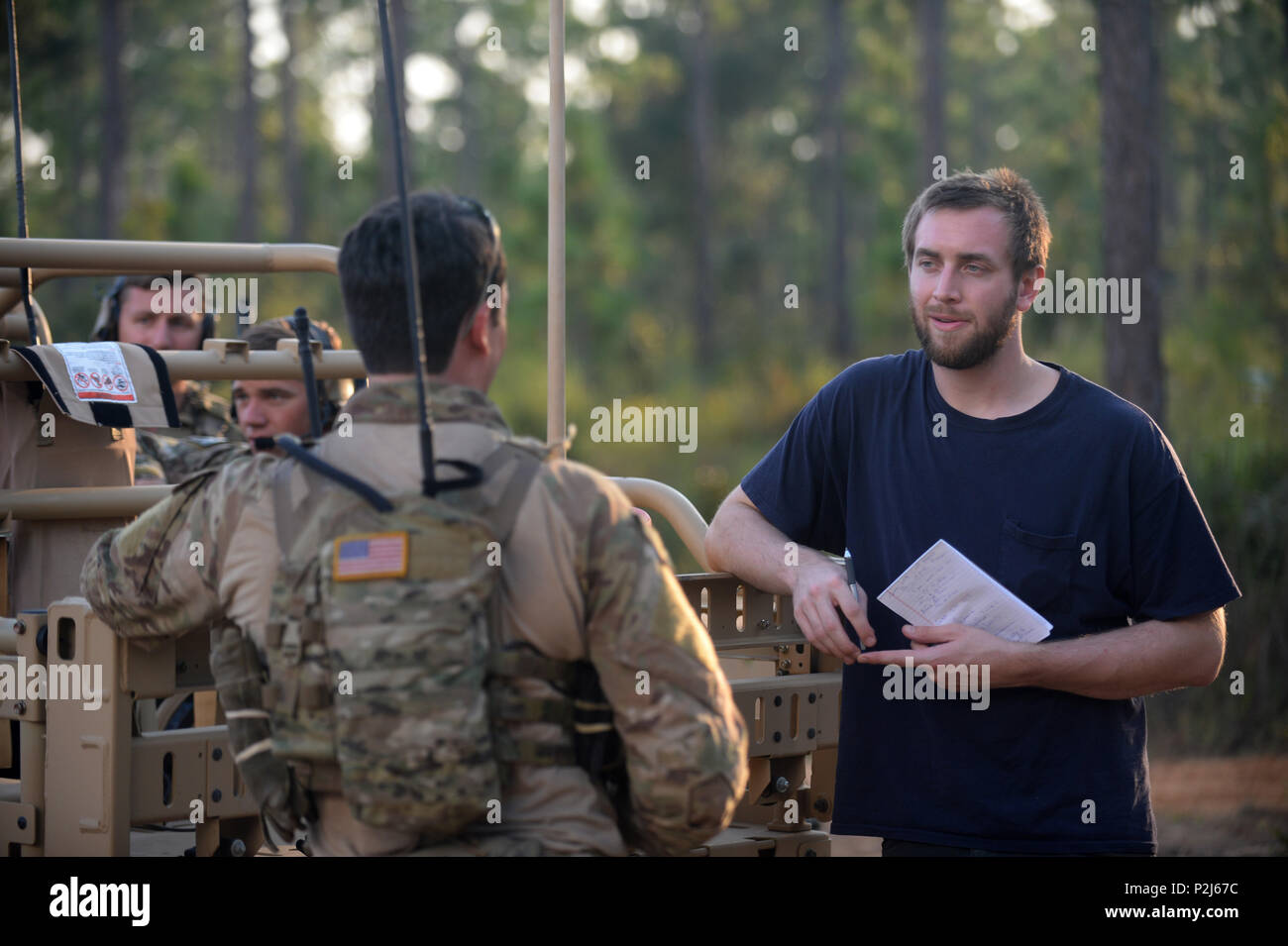 Jay Bennett, a journalist with Popular Mechanics talks with Special ...