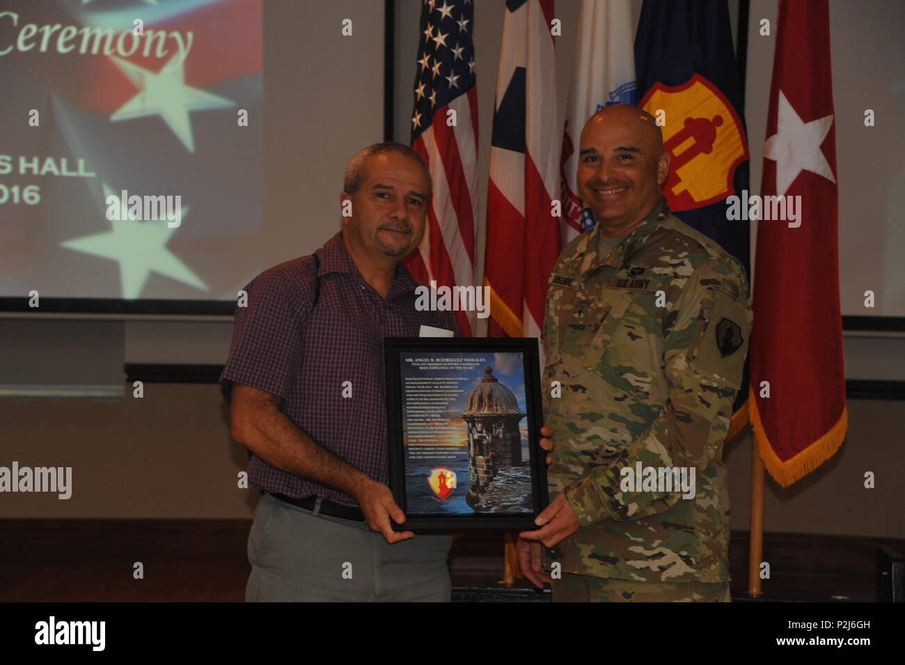 Mr. Angel R. Rodriguez Morales (Left), 1st Mission Support Command ...