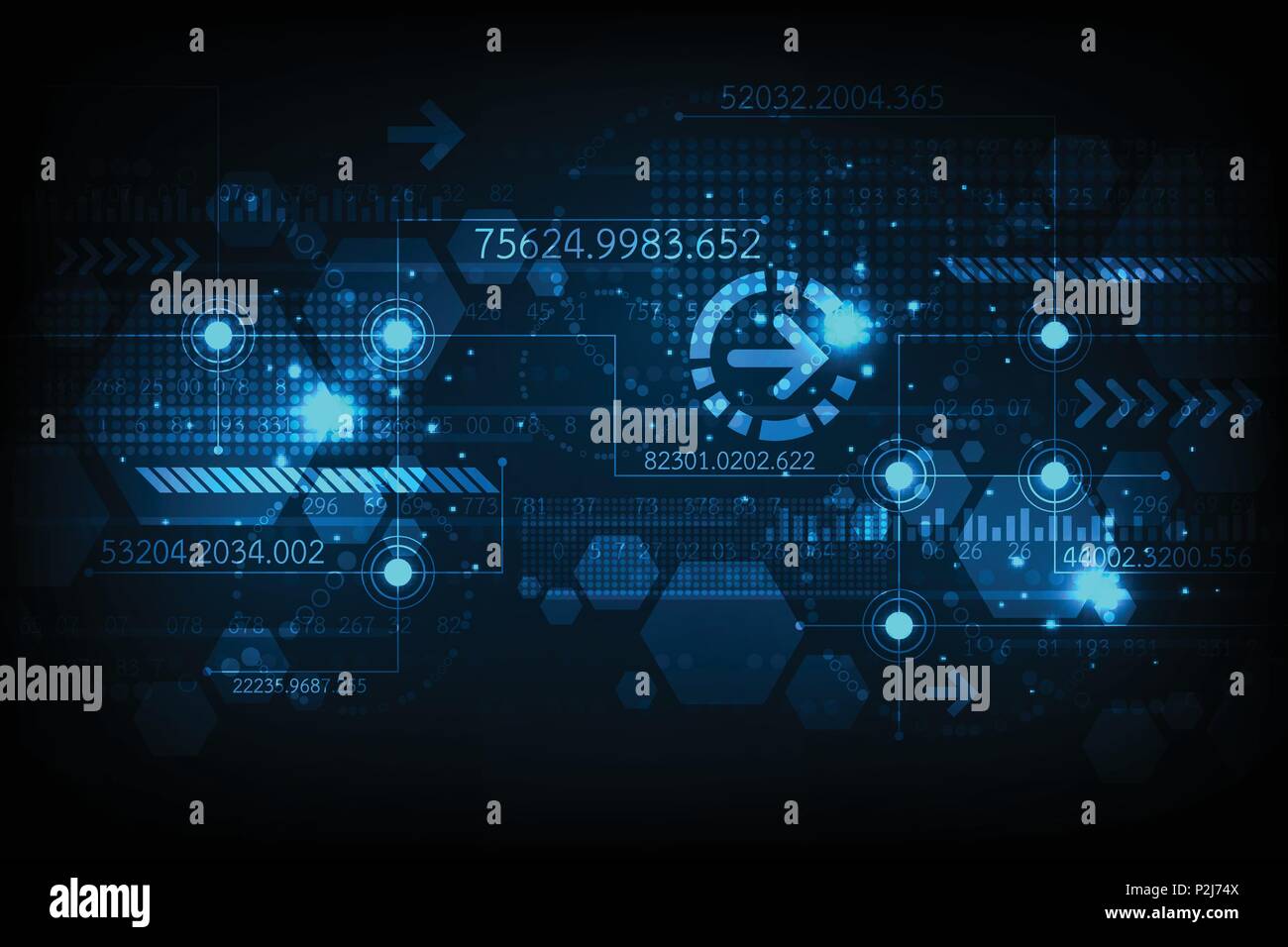 Technology background in the concept of digital Stock Vector Image ...