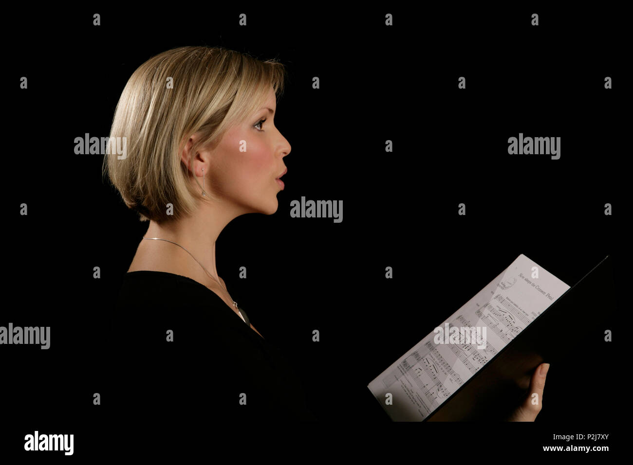 Soprano singing close up hi-res stock photography and images - Alamy